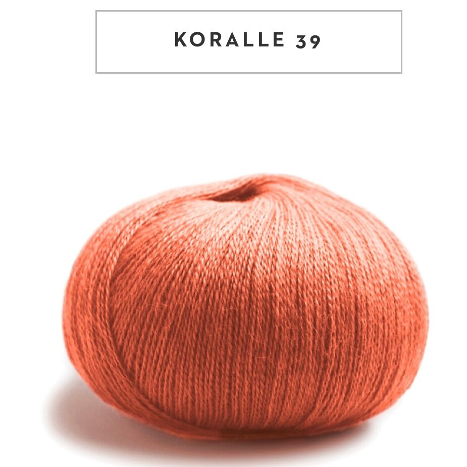 Piura /Пиура/ пряжа Lamana, 100% бэби альпака, 50г/400м (39, koralle (коралл), оранжевый)