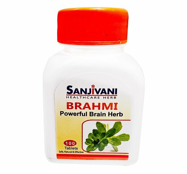 Брами Брахми для мозга, памяти Brahmi Sanjivani 100 таб. * 500 мг.