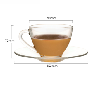 Прозрачные стаканы и соусы Симпатичный домашний послеобеденный чай Роскошный экологичный простой кружок для путешествующих партнеров Повторное использование Tazas напиток 50