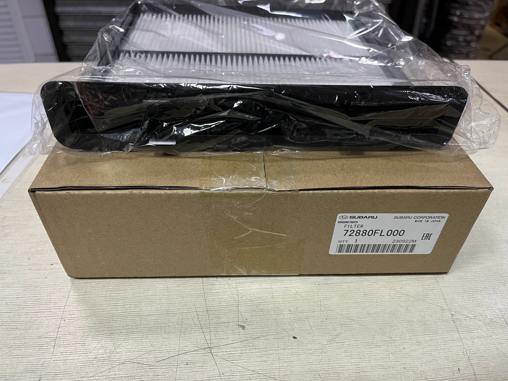 Фильтр салона SUBARU FORESTER, IMPREZA, XV 2017- 72880-FL000/72880FL000