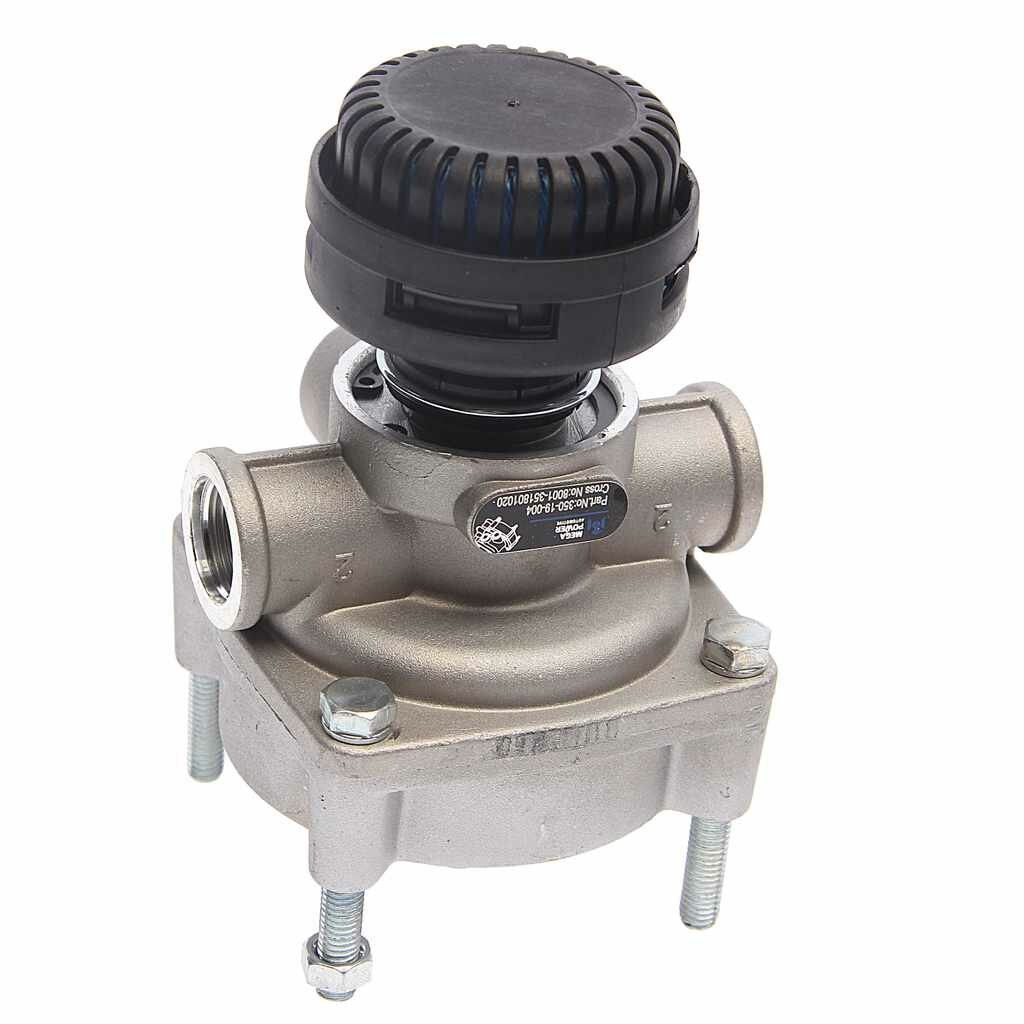 Клапан ЗИЛ, КАМАЗ, МАЗ, урал ускорительный в сборе с шумоглушителем, 350-19-004, MEGAPOWER