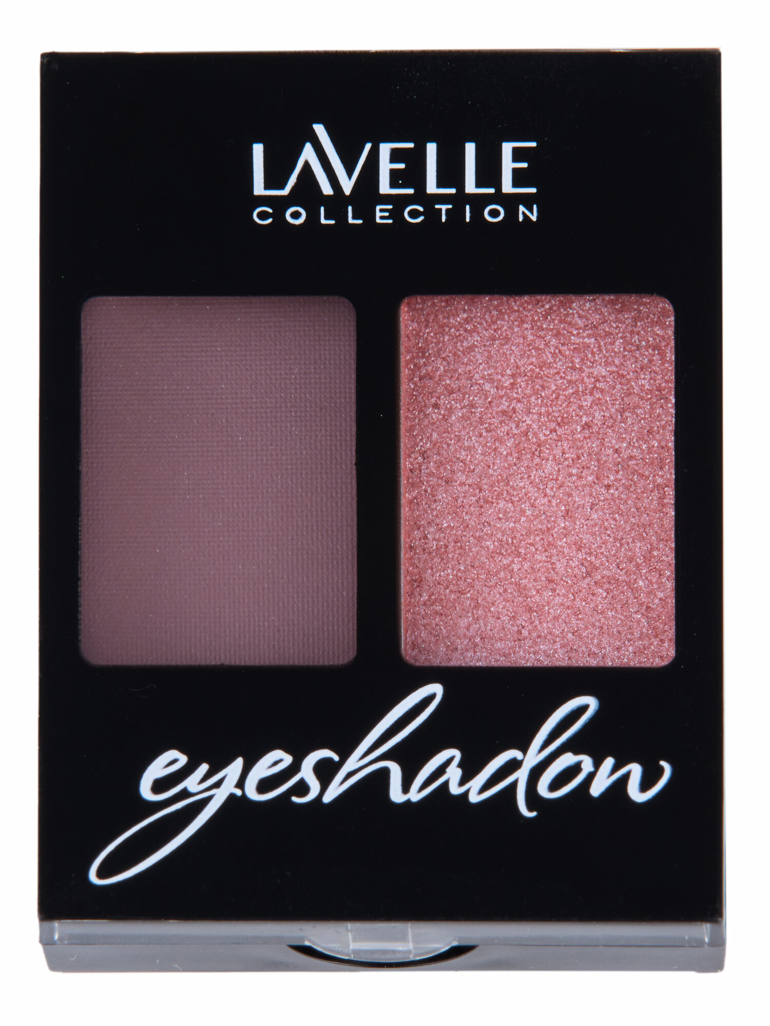 Тени для век Lavelle Collection двухцветные, тон 05 сливовый / холодный розовый шиммер