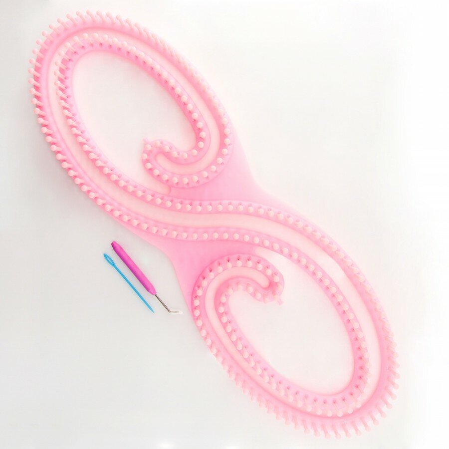 Устройство для вязания, 8 конфигураций 64 x 21 см розовый * HEMLINE T1941