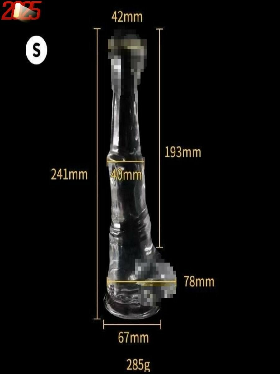 18+,100% Дилдо член резиновый фаллос на присоске,24.5cm