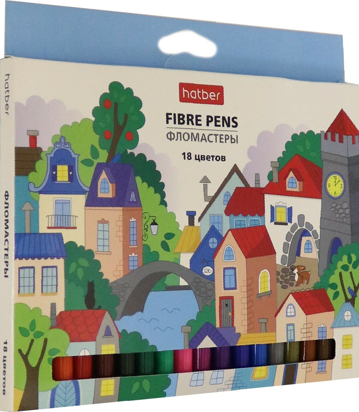 Фломастеры "Городок", 18 цветов (FP_067664)