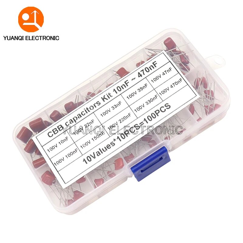 Конденсаторы CBB DSSRQI 100В набор из 100 штук