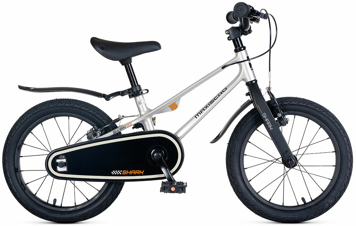 Велосипед MAXISCOO Shark Sport 16 2025 Серый Жемчуг