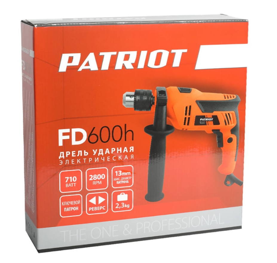 Ударная дрель PATRIOT FD 600h, 600 Вт