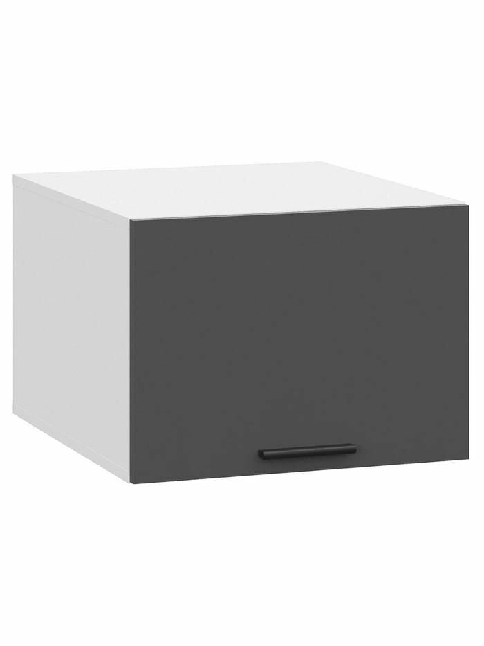 Кухонный модуль навесной, шкаф Урбан, 50х56.2х36 см, Белый / Графит серый