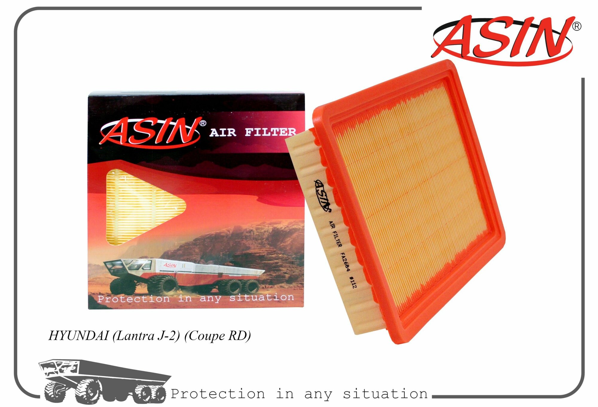 Фильтр воздушный для Хендай, Лантра ASIN. FA2684 ASIN