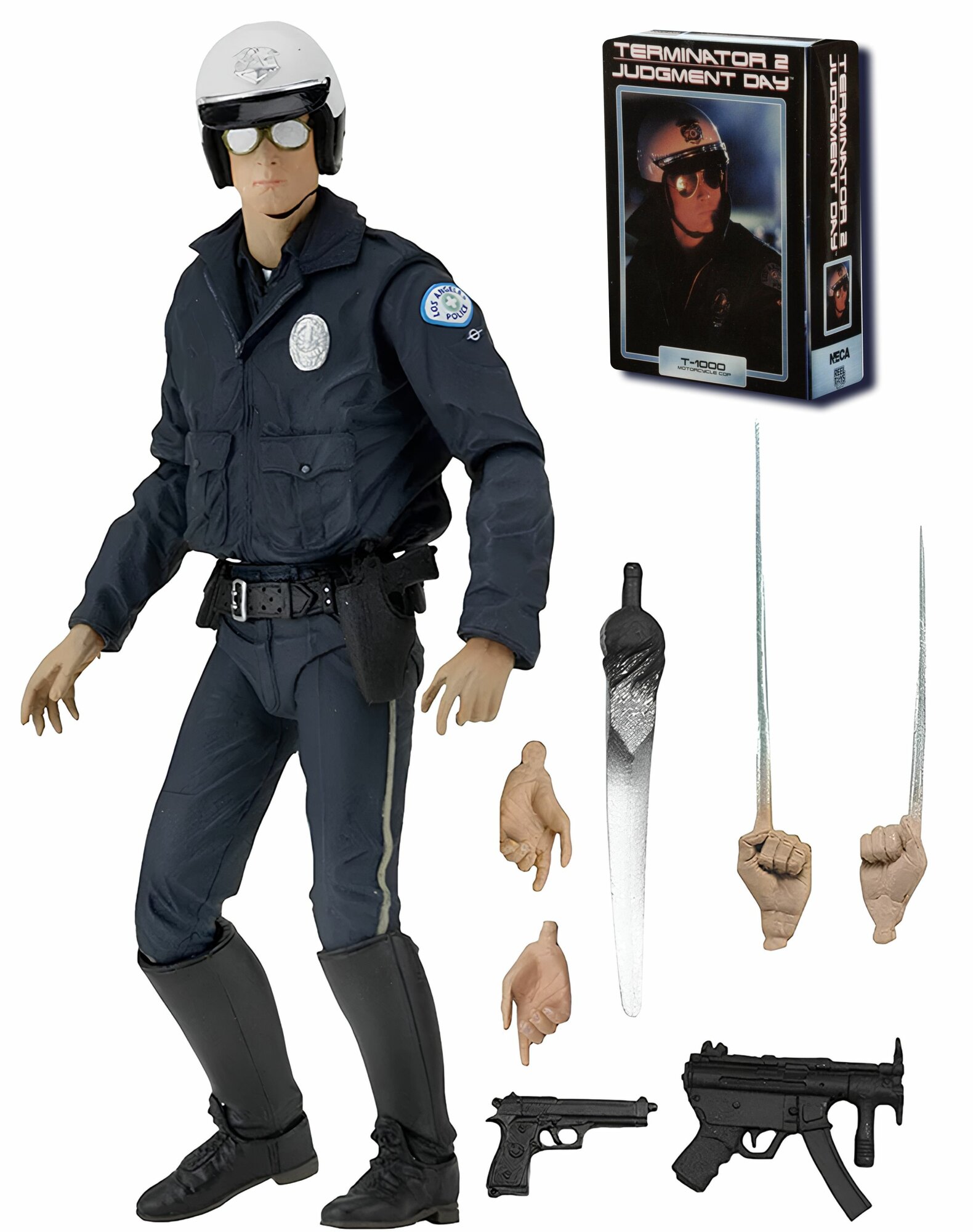 Фигурка Терминатор 2 / Terminator T-1000 Judgment Day motorcycle cop (18cм)