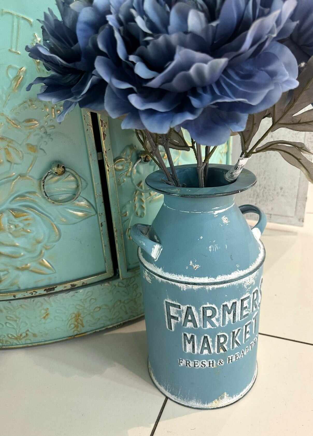 Вазы в кантри стиле для цветов Потертый Шик высота 36 см