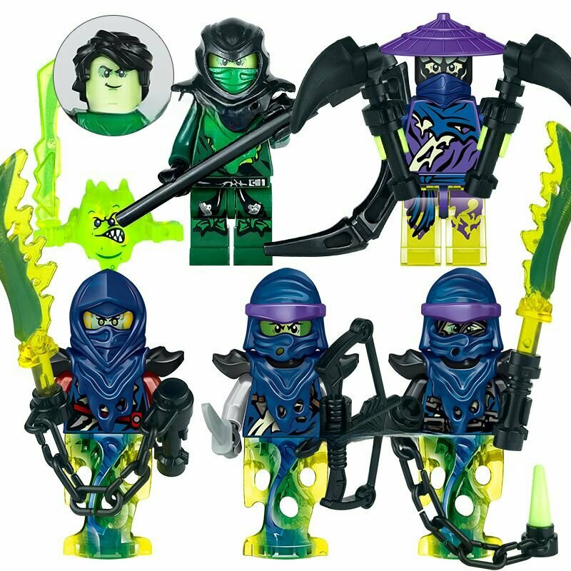 Конструктор пластиковый Коллекционное издание "Призрачный ниндзя", "Энергетическая империя", Минифигурка "Ллойд-Клинок времени и пространства" Сезона"