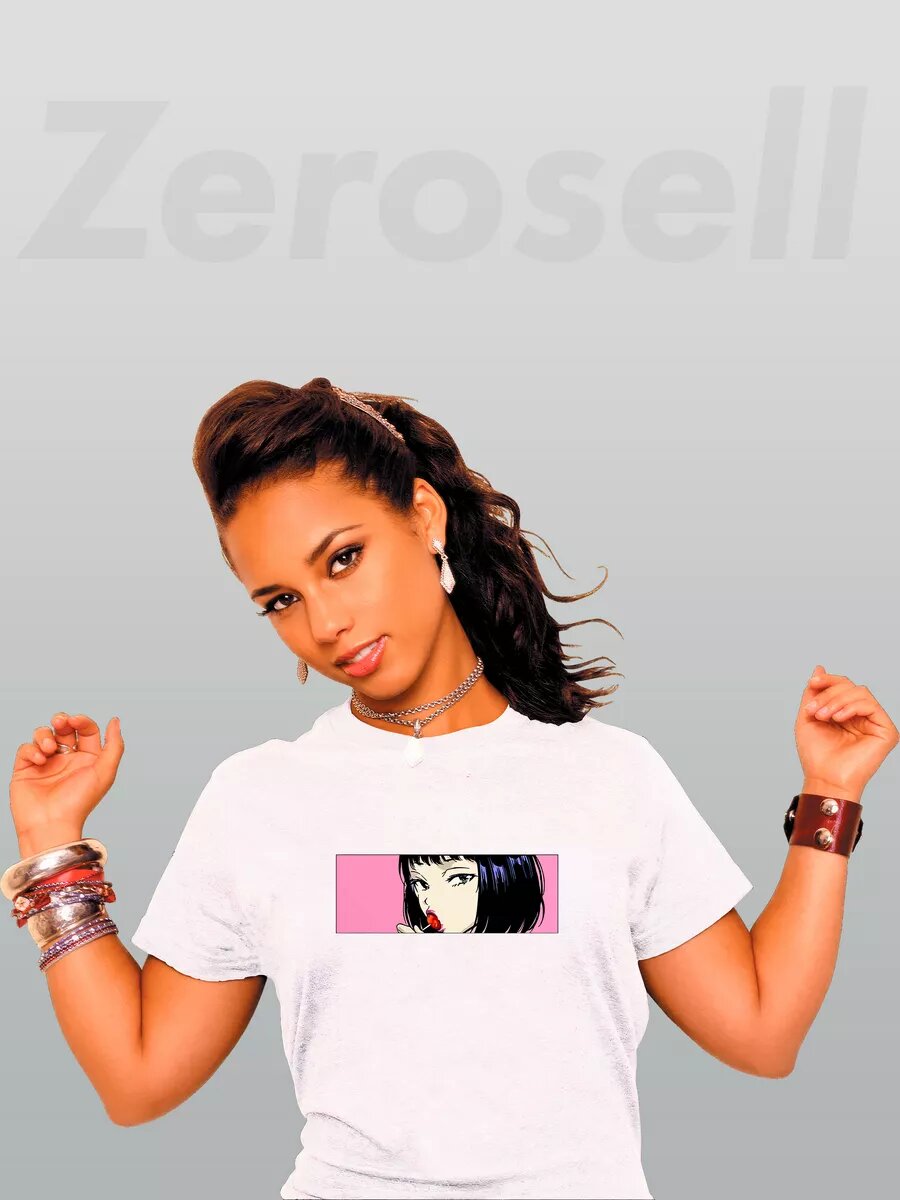 Футболка девушка аниме поп арт