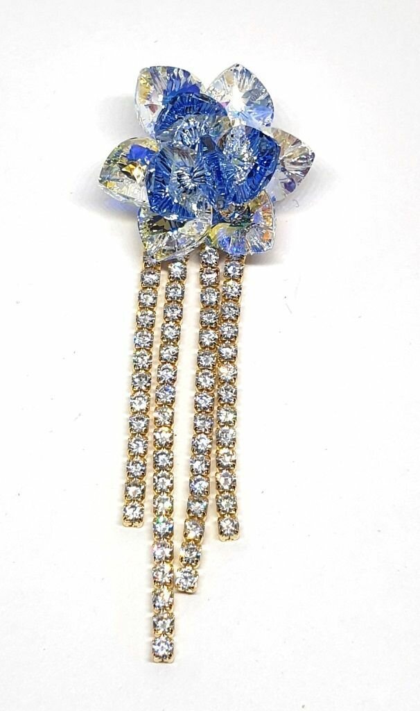 Брошь, стразы, кристаллы Swarovski