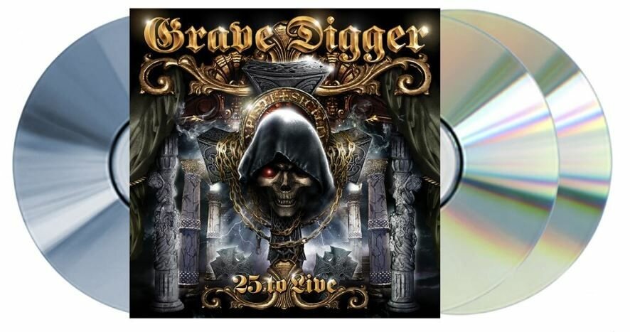 Фирменное издание GRAVE DIGGER - 25 To Live 2-CD+DVD Digipack
