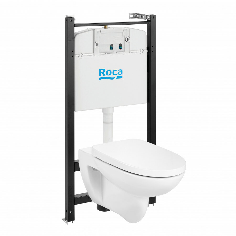 DEBBA ROUND Комплект "3-в-1" (инсталляции+подв. унитаз Rimless (безободковый)+сиденье SUPRALIT)