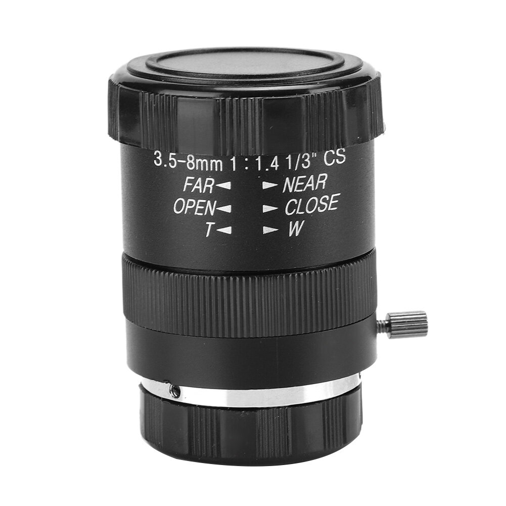 Объектив камеры видеонаблюдения 720P из алюминиевого сплава CS-Mount F1.4 3,5-8 мм, ручная диафрагма, высококачественный объектив для систем камер наблюдения