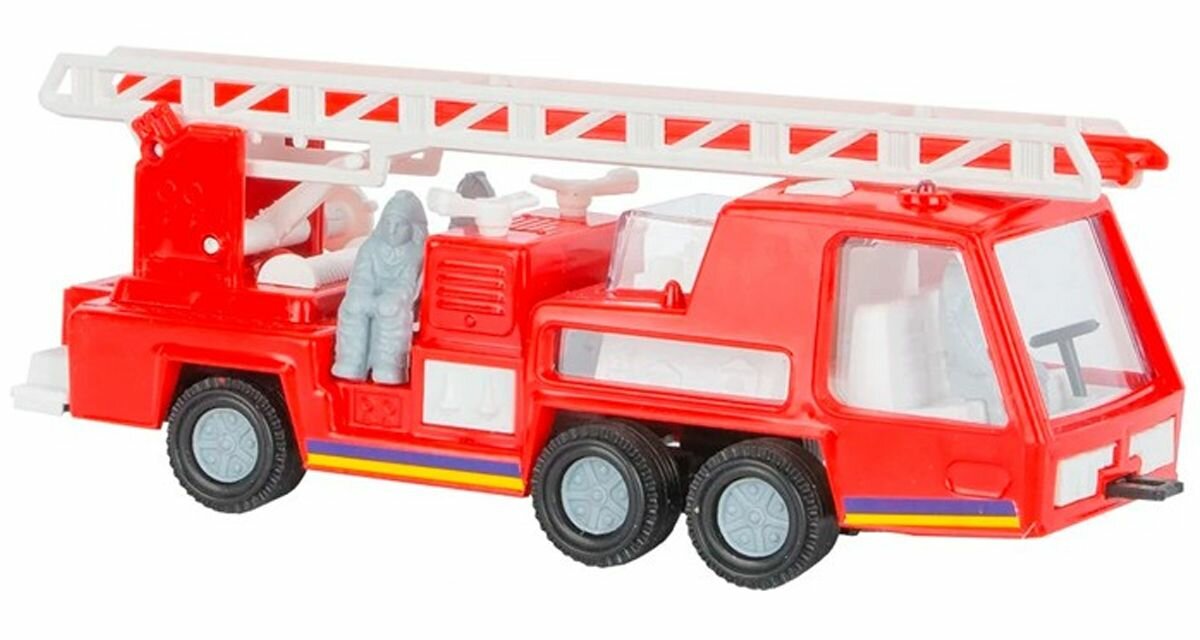 Пластиковая модель "Автомобиль Супермотор пожарная машина" для детей, игрушечный транспорт, машинка детская, сюжетно-ролевая игрушка для игр в песочнице и дома