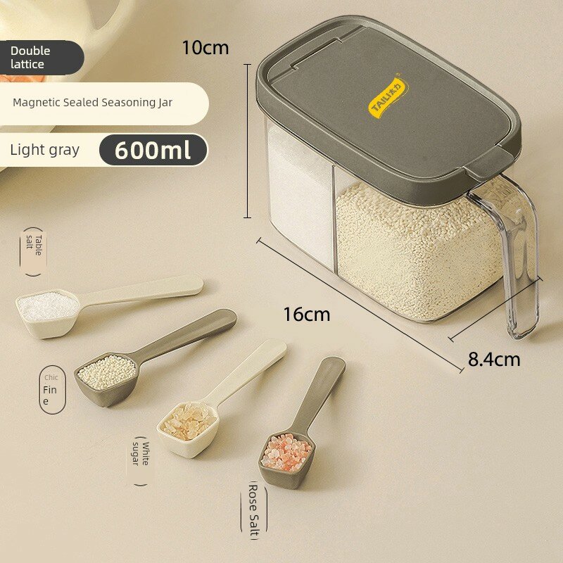 Магнитная банка для специй Taili, бытовая кухонная емкость для специй, герметичная, влагонепроницаемая, для хранения,