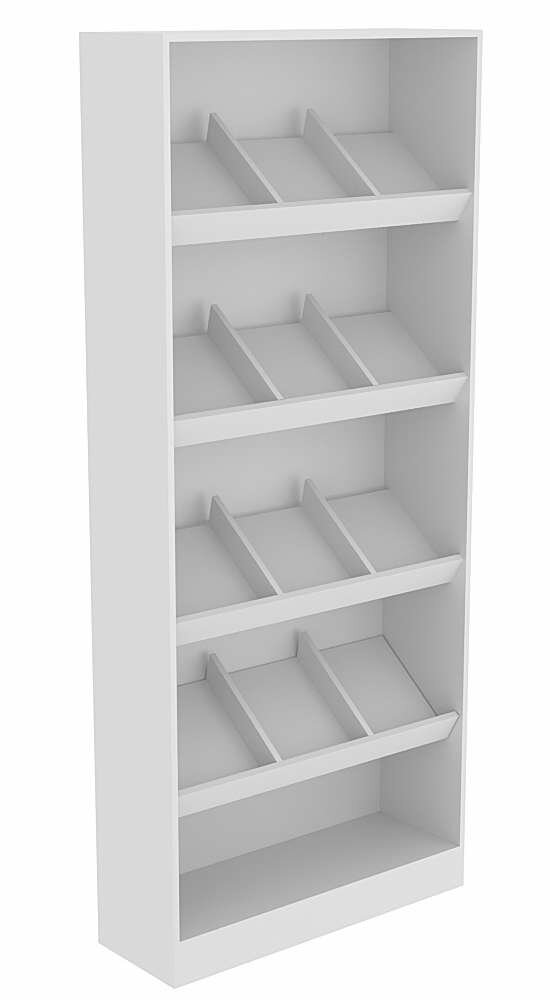 Стеллаж из ДСП №3 серии Эконом, Cерый. Производство товара - компания ТОБ.