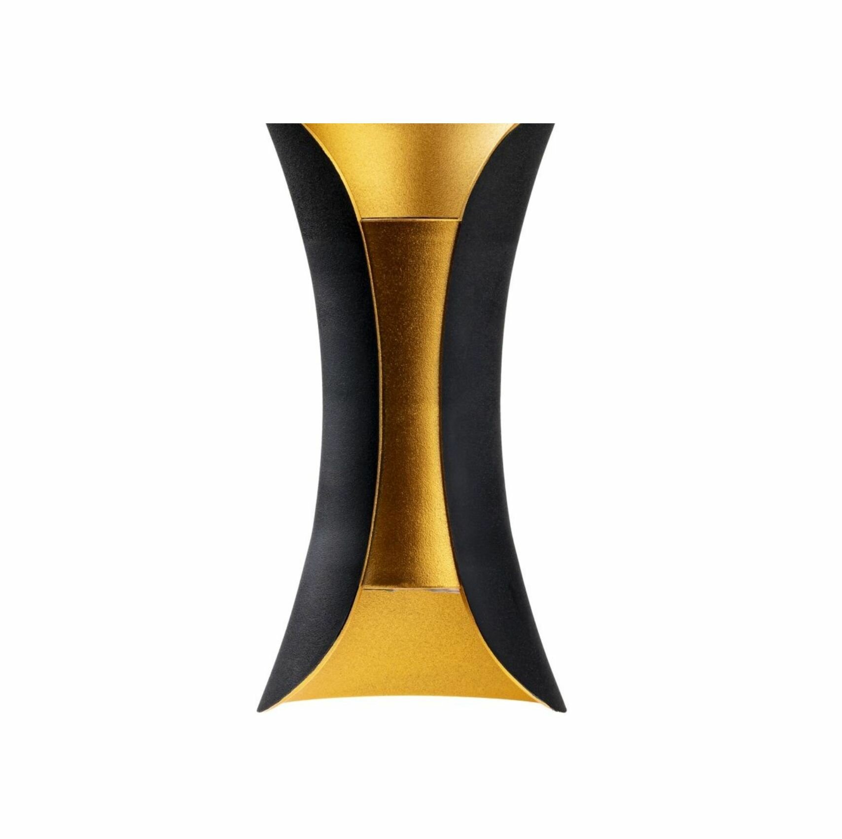 Светильник настенный накладной светодиодный Aurum Zuma 172х90 мм Black 12W черный матовый 3000K (для внутренней и наружной установки)
