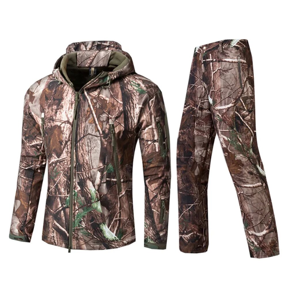 Jeskinman Камуфляжный зимний костюм из полиэстера 2XL, Jacket Pants