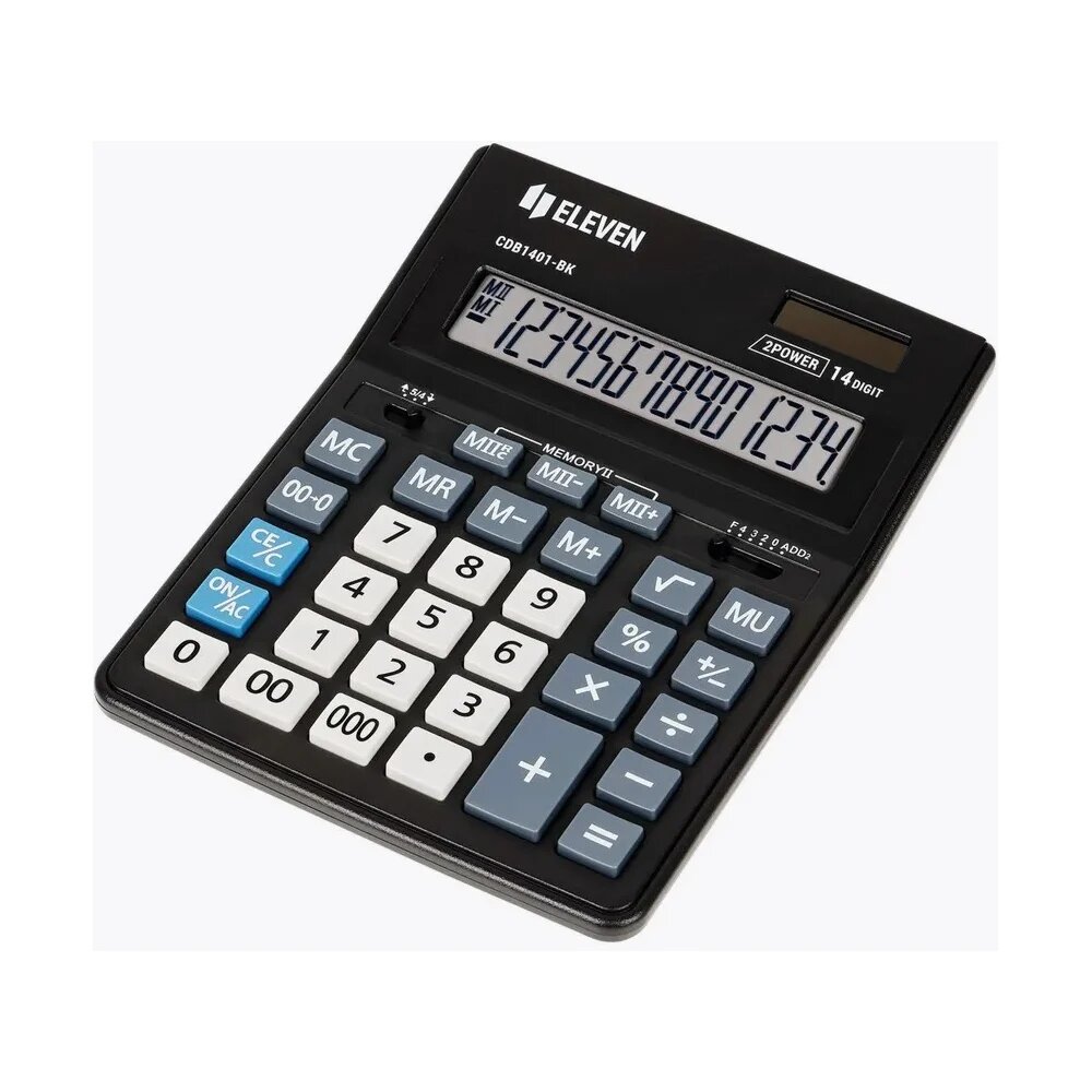 Настольный калькулятор Eleven Business Line 14 разрядов, двойное питание