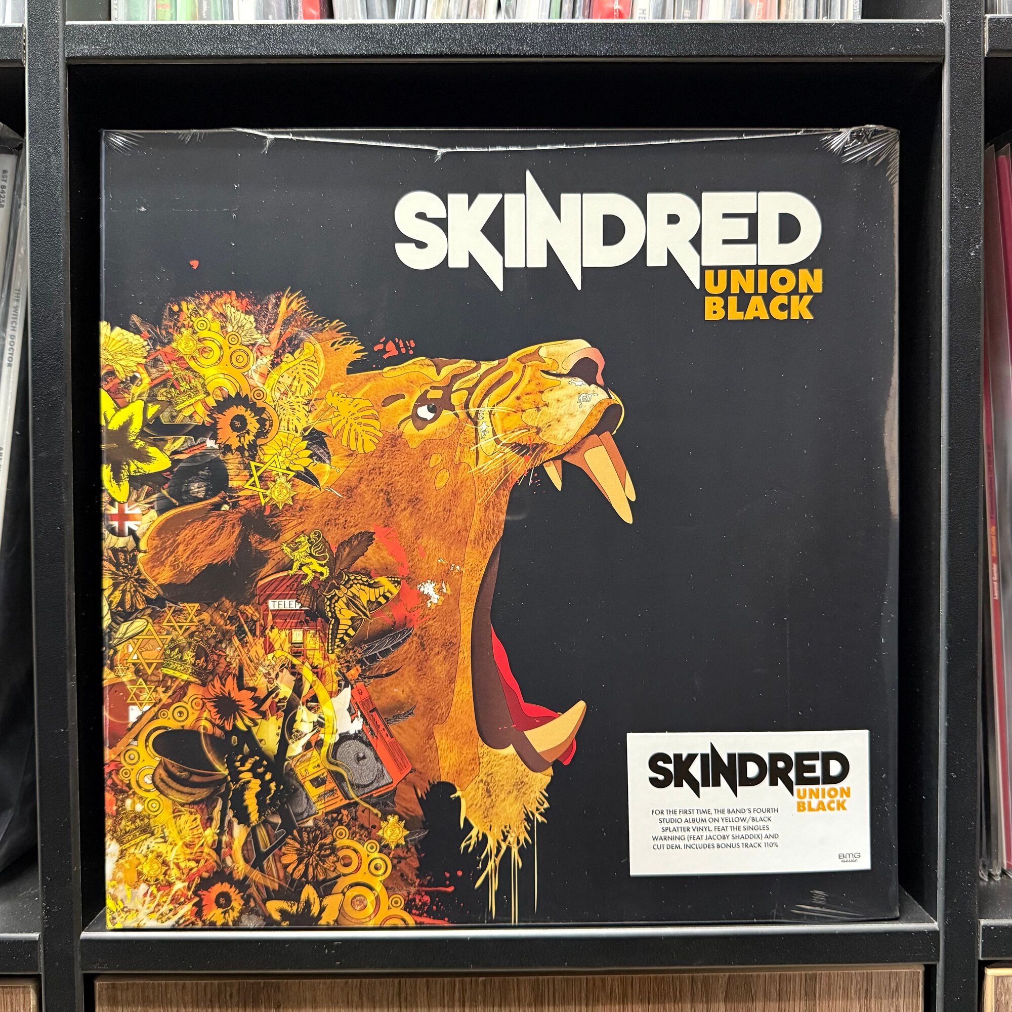 Виниловая пластинка SKINDRED - Union Black (Record Store Day RSD 2025) (still sealed, gatefold yellow & black splattered vinyl 2xLP) LP Винил
