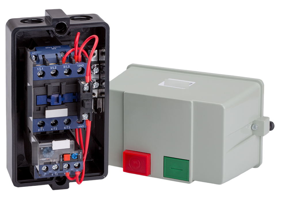 Пускатель ручной кнопочный КЭАЗ ПМЛ-2220-25А-380AC-(17-25А)-УХЛ3-Б в пластиковом корпусе, серый, 3 полюса, IP54, 110714