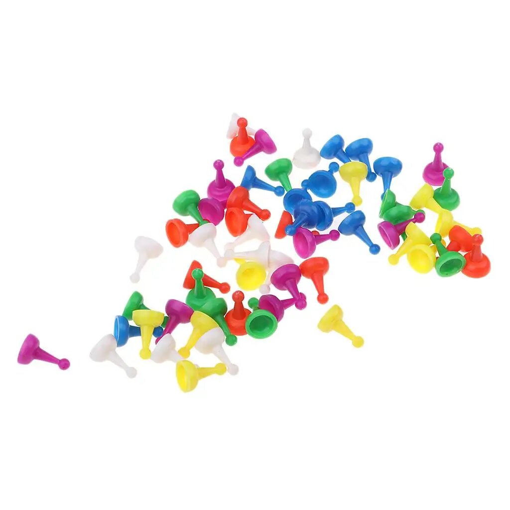 60-упаковка красочных шахматных фигур, шахматная фигура для игр, детские игрушки, развлечения