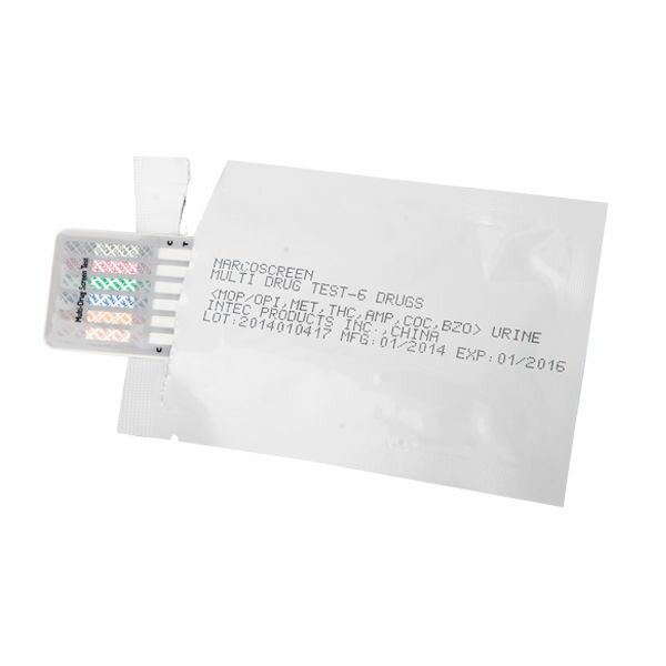 Мультипанель-6 Narcoscreen Экспресс-тест по моче (MOP, THC, AMP, MET, COC, BZO) (уп. 20 шт)