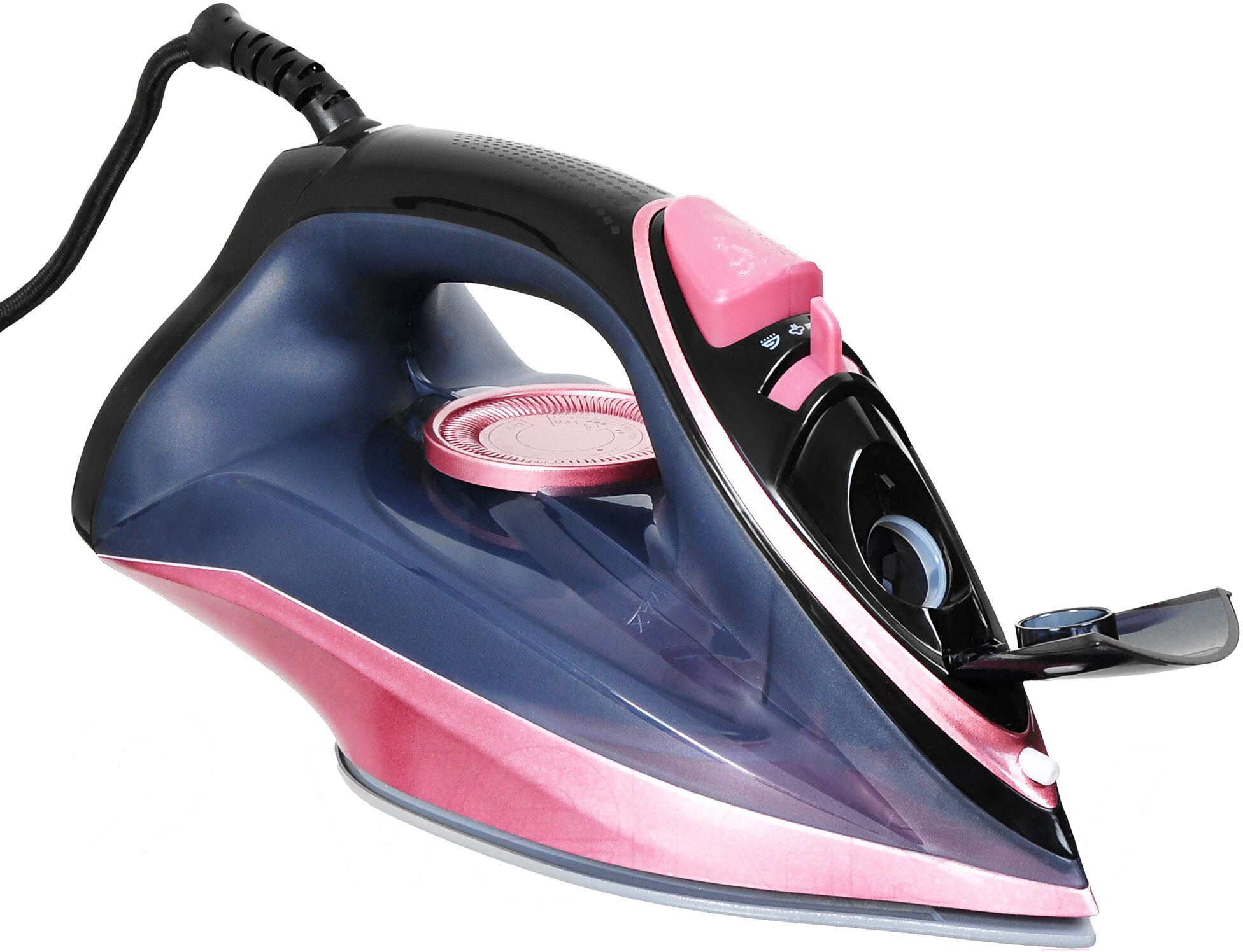 Утюг для одежды H-SI01623 2400Вт черный/розовый
