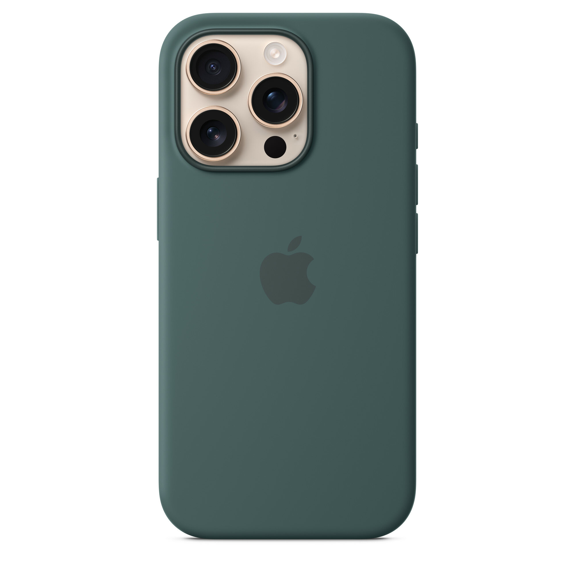 Чехол силиконовый MagSafe для iPhone 16 Pro Lake Green, Silicone case MagSafe для айфон 16 Про - Зеленый