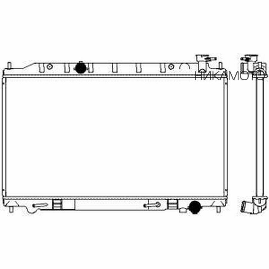 SAKURA 33411069 Радиатор охлаждения двигателя NISSAN TEANA I (J31)