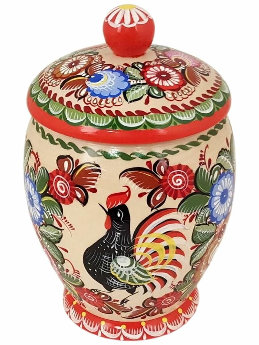 Шкатулка, Универсальная ёмкость, Поставок Сказка (Птички)-1, Городецкая роспись, ручная авторская работа