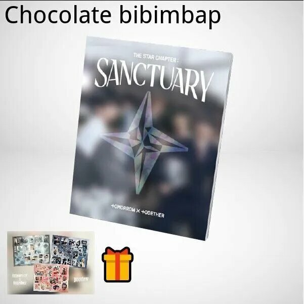 Альбом TXT - THE STAR CHAPTER : SANCTUARY Knight, с наклейкой AsiaPopGang