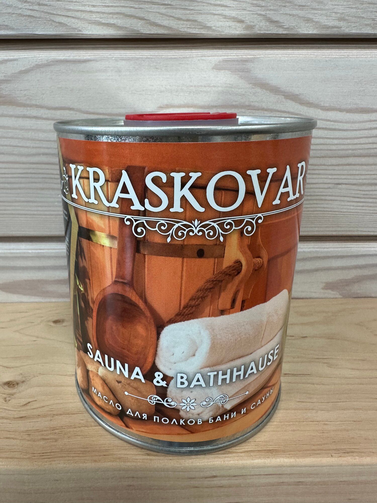 Масло Kraskovar Sauna & Bathhause для полков бани и сауны, 0,75л