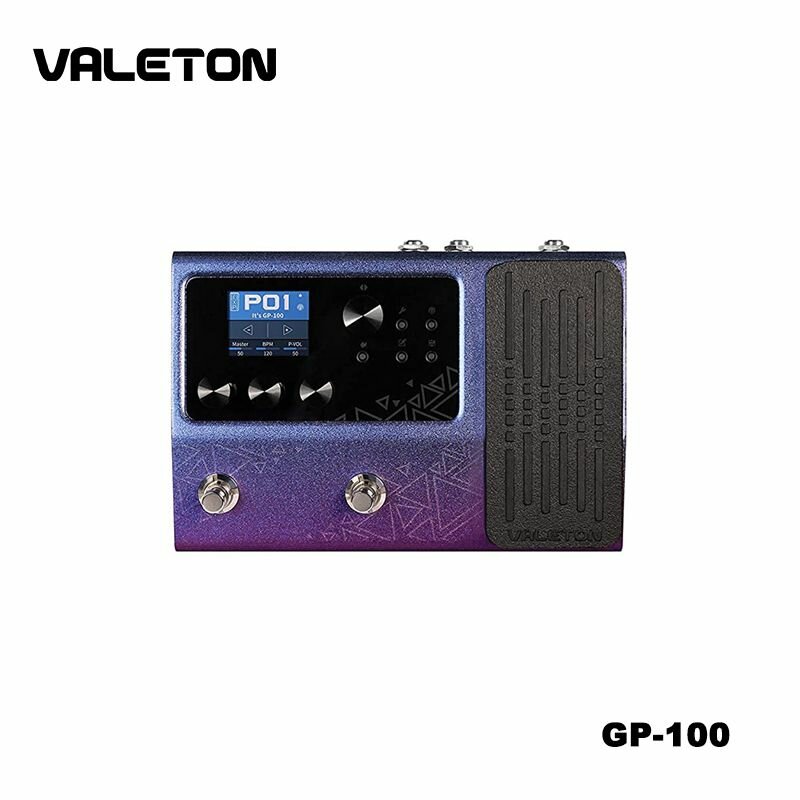 Valeton GP-100 Black Моделирование гитарного бас-усилителя IR Моделирование кабинета Мультиэффекты с педалью экспрессии Стерео