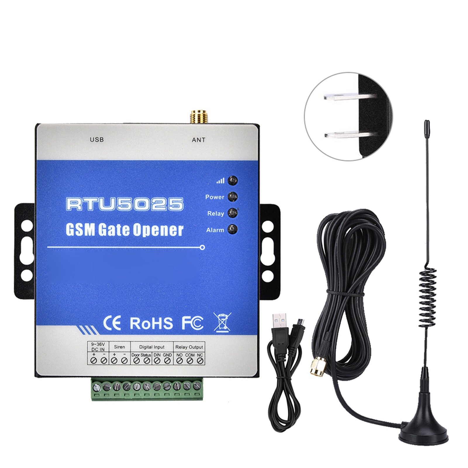 RTU5025 Wireless Remote GSM Gate Opener Operator Garage Door Access Controller