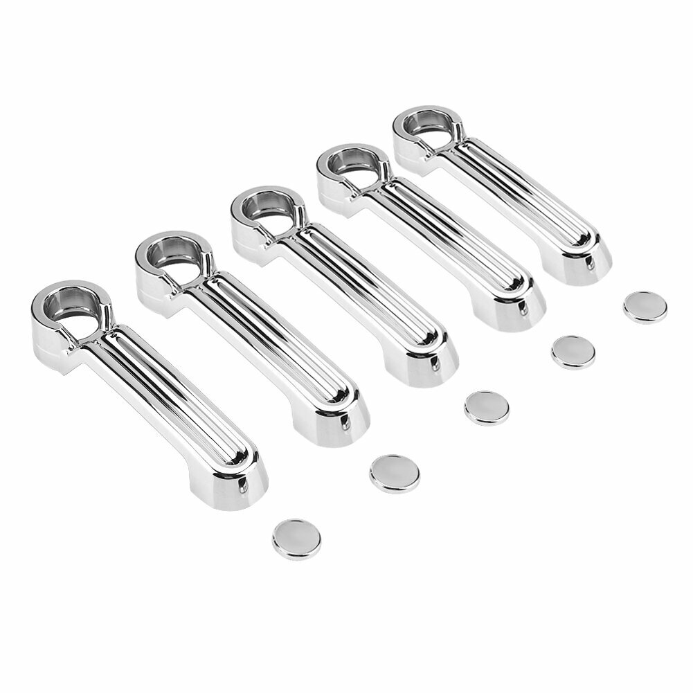 5 хромированных накладок на ручки дверей и заднюю крышку для Jeep Wrangler Liberty Dodge Nitro