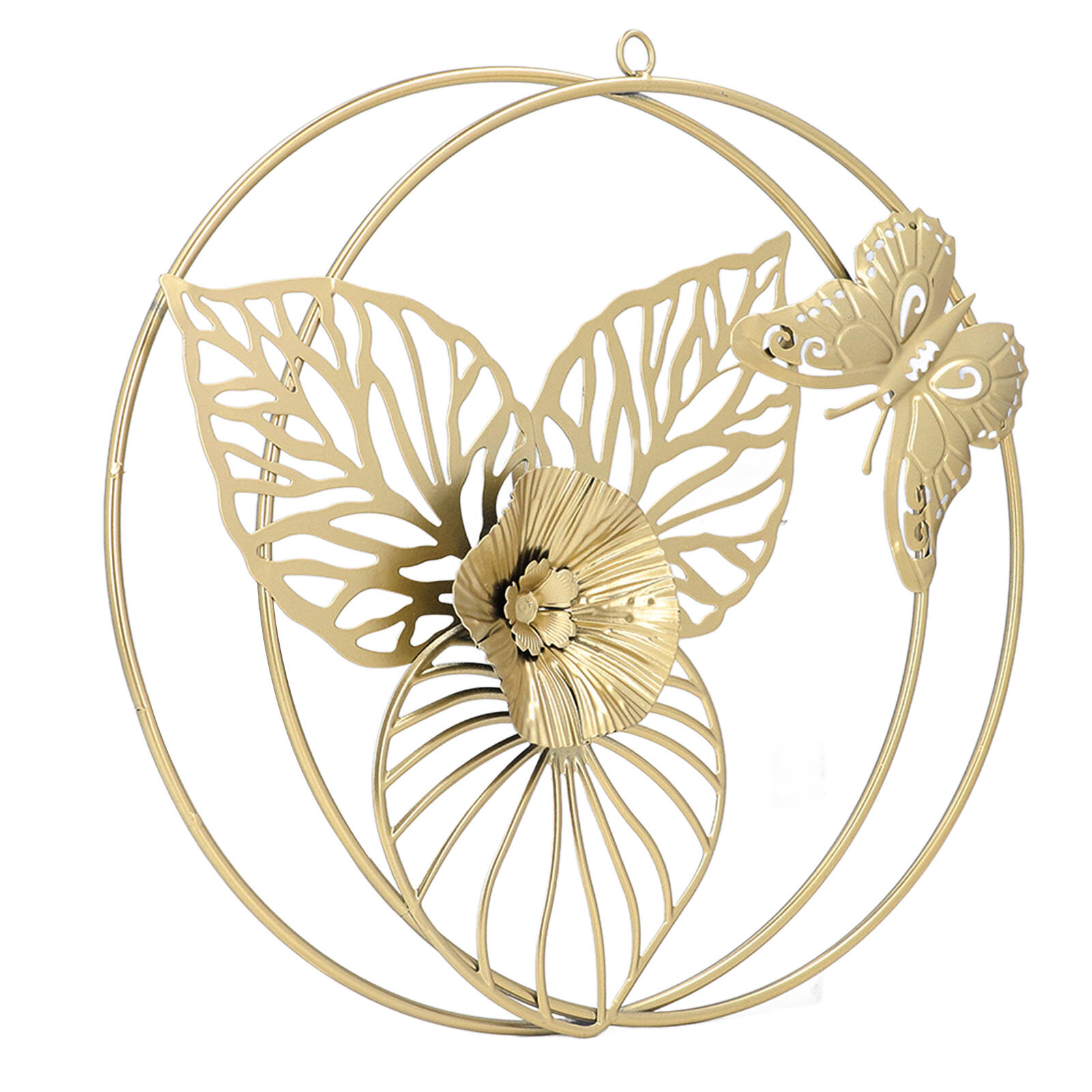 Золотой цветок бабочка настенный декор свет роскошные настенные скульптуры бабочки для спальни гостиной офиса