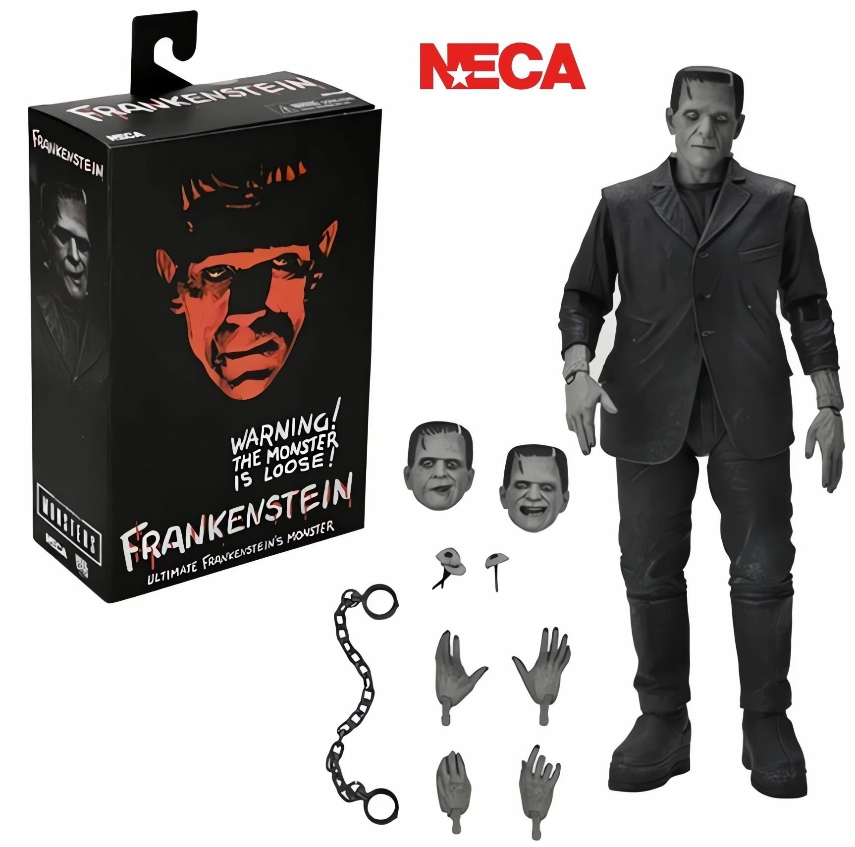 Коллекционная фигурка "NECA" с аксессуарами "Чудовище Франкенштейна" ("Ultimate Frankenstein s monster/Universal Monsters Ultimate") orig. edition
