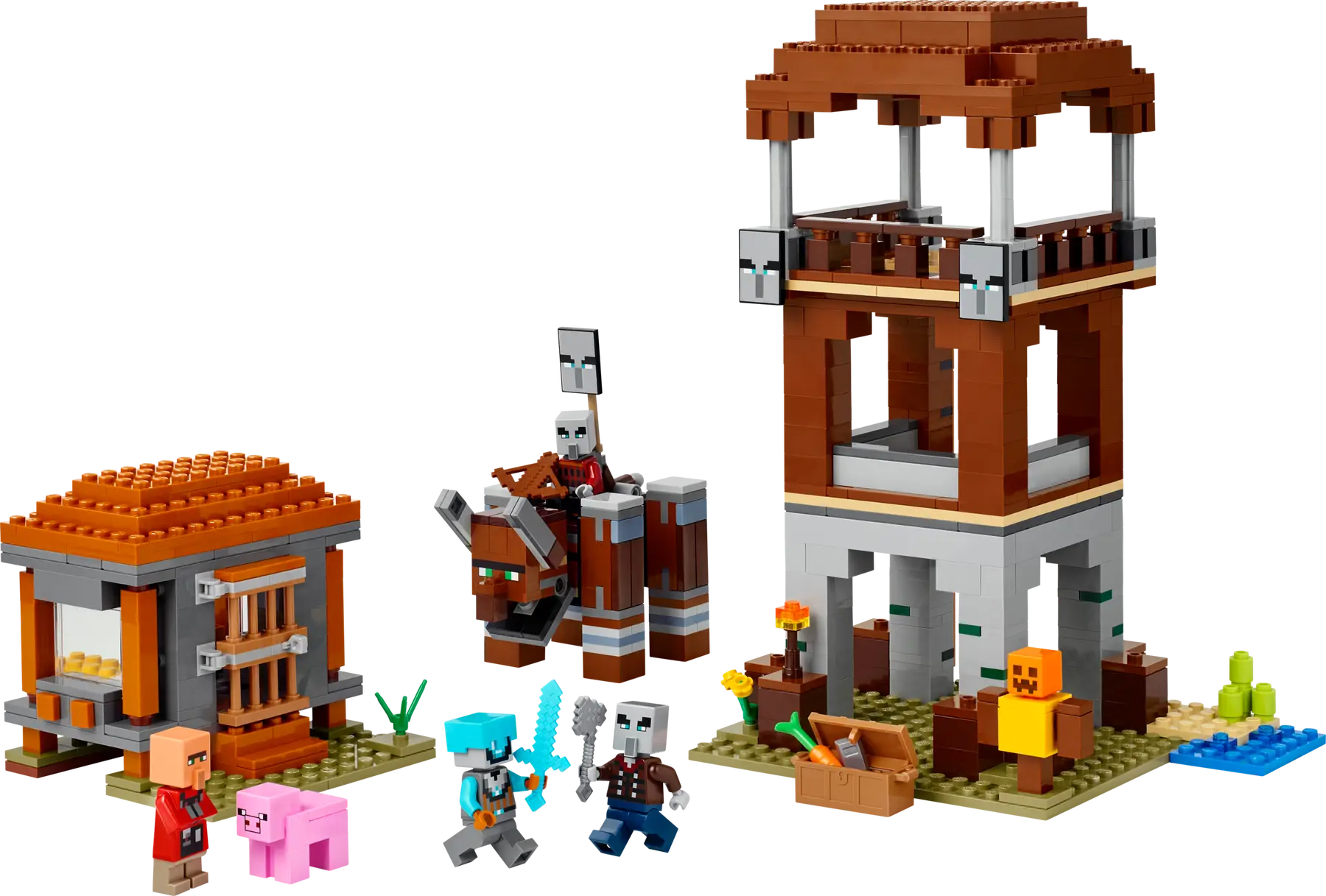 Конструктор LEGO MINECRAFT 21278 Аванпост мародёров, 665 деталей — фото 1