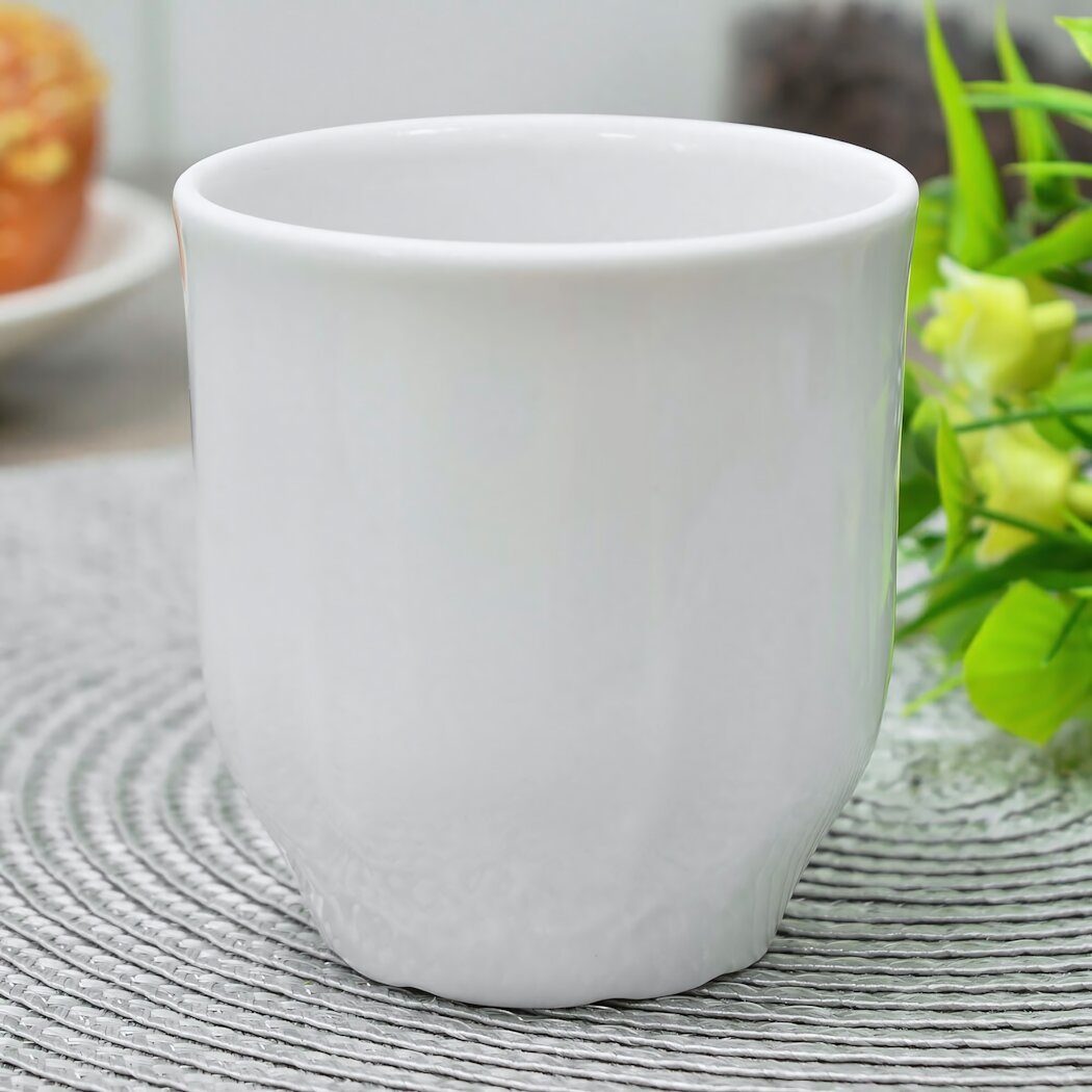 Стакан фарфор 220мл форма 231а без деколи, для чая, надежный и прочный