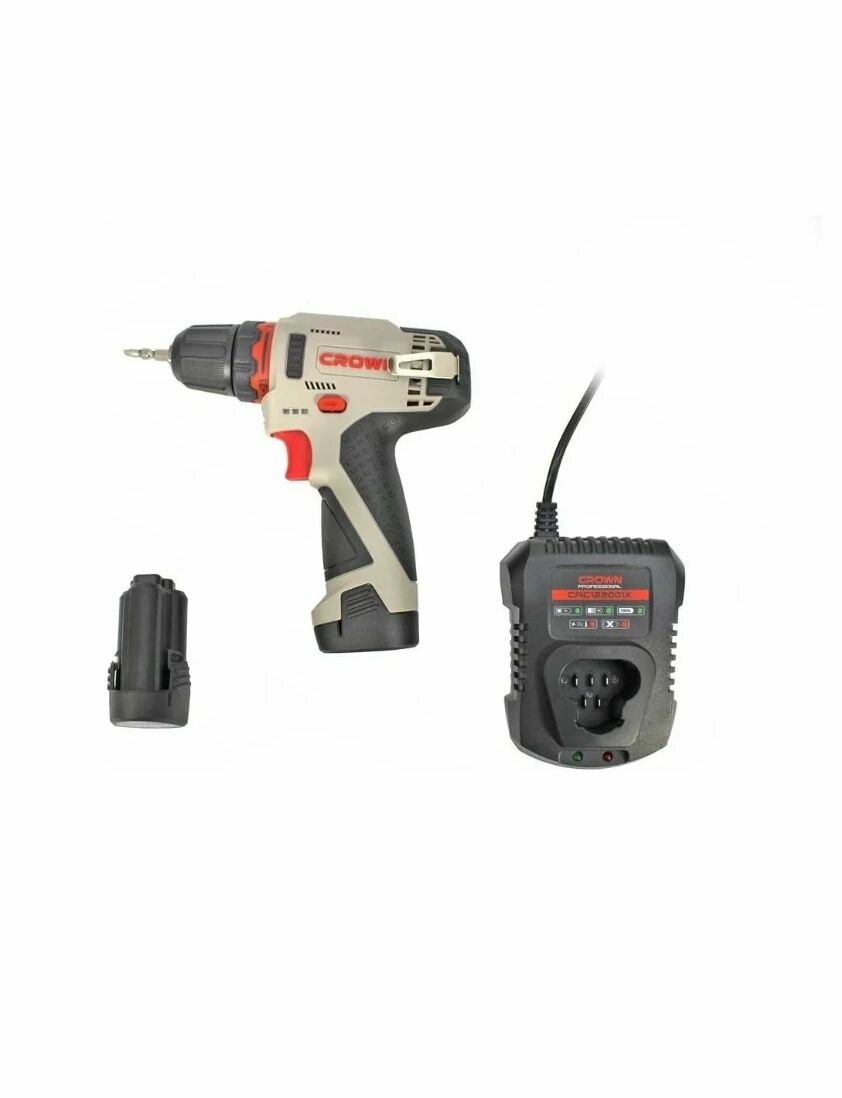 Аккумуляторная дрель-шуруповерт CROWN CT21072HX-2 BMC