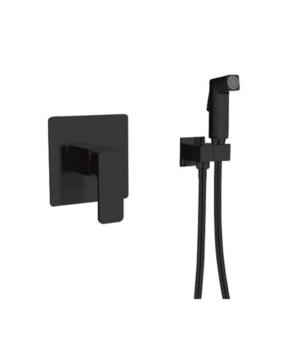 Смеситель c гигиеническим душем встраиваемый от бренда Vieir V113551-C черный