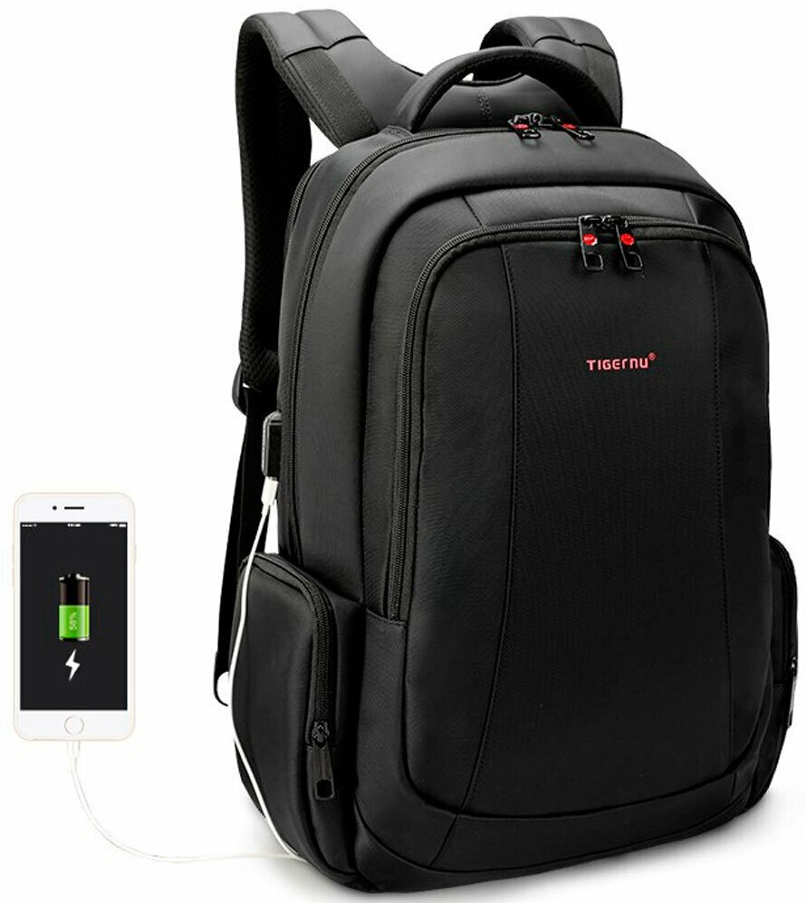 Рюкзак городской Tigernu T-B3143U (USB) черный