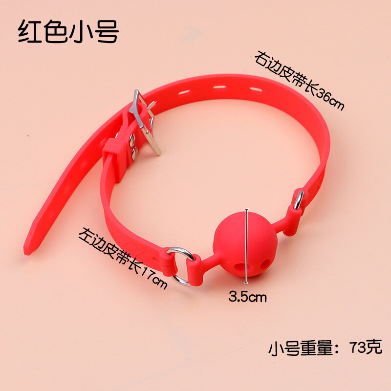 SM силиконовый шарик для рта, принудительное открытие, слюнявый ротовой стержень, маленький реквизит для связывания с тремя отверстиями, для взрослых, для развлечений, для тренировок