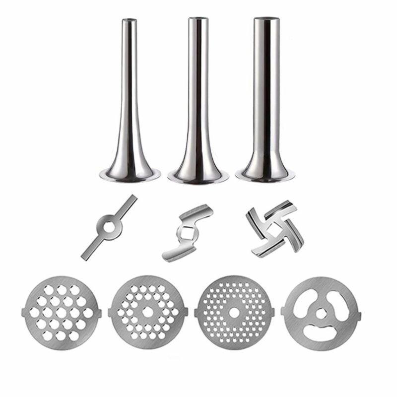Мясорубка из нержавеющей стали, насадка для колбасы, насадка для шлифовального лезвия, совместимая с медленной соковыжималкой, легкая замена
